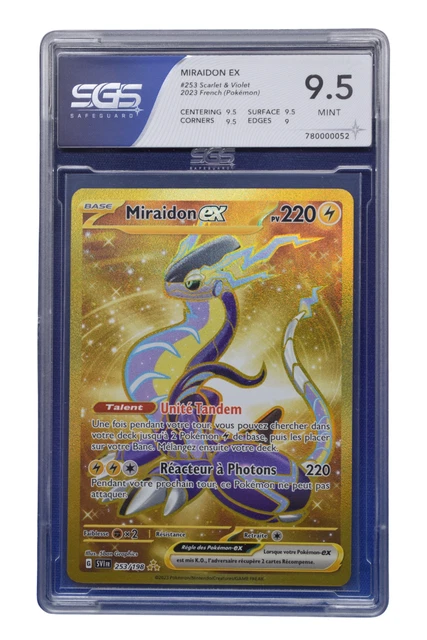 CARTE POKÉMON : Miraidon Ex 253/198 - Sgs 9.5 - Ecarlate Et Violet EUR ...