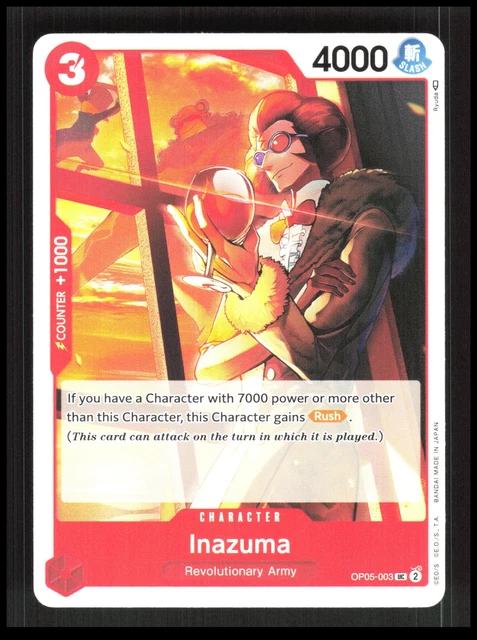 ONE PIECE INAZUMA OP05-003 Awakening of the New Era TCG CB-1-4-C-17 EUR ...
