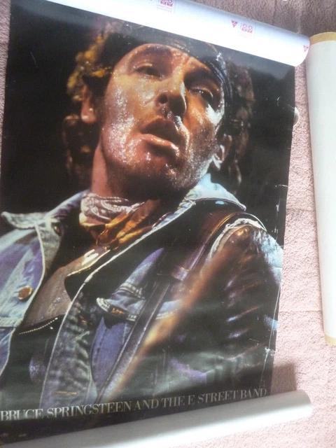 BRUCE SPRINGSTEEN IN Action Poster from the 80;s Bruce in his younger ...