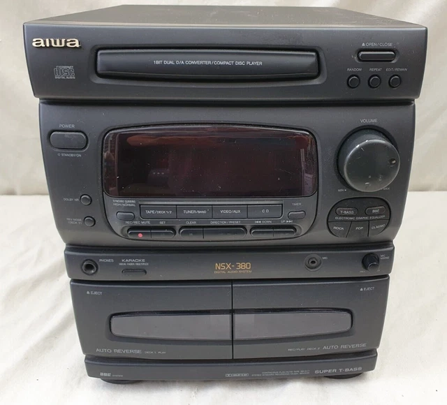 AIWA COMPACT DISC Stereo System Model CX-N380EZ £22.95 - PicClick UK
