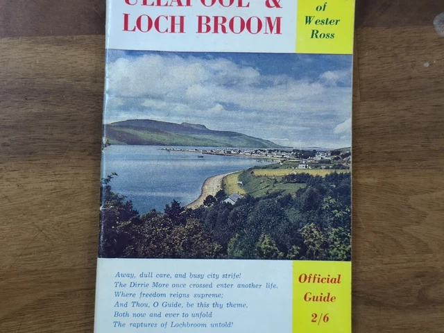 ULLAPOOL & LOCH BROOM Official Guide 1960's Scottish Local History ...