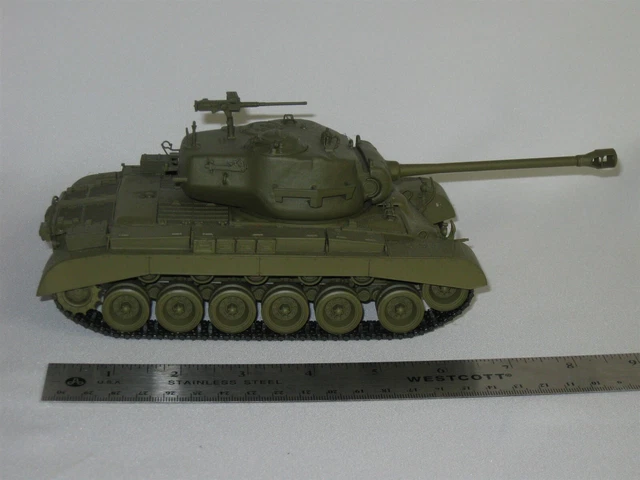 MODELLINO BEN COSTRUITO scala 1/35 WWII US Army M26 PERSHING HEAVY TANK ...