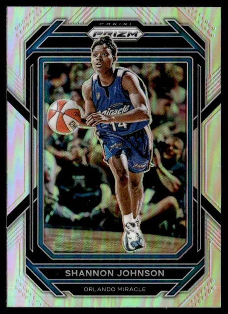 2023-24 PANINI PRIZM WNBA argent #80 Shannon Johnson Orlando Miracle ...