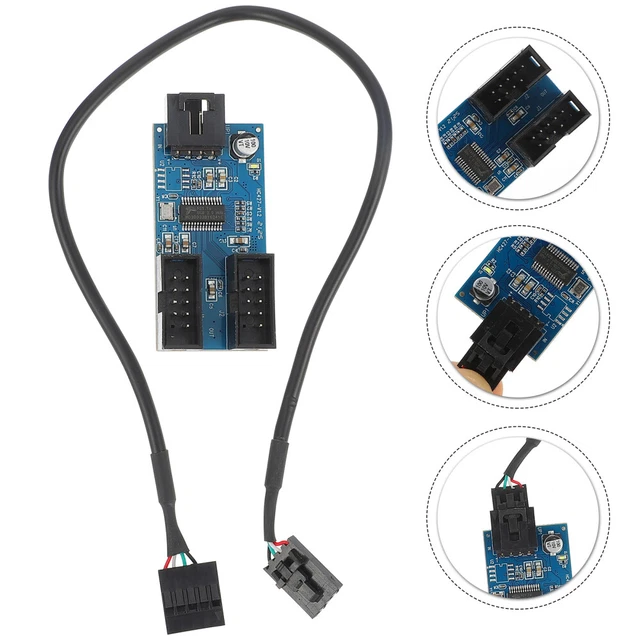 ADAPTATEUR D'EXTENSION D'EN-TÊTE USB Concentrateur Hub De Bureau EUR 6,58 - PicClick FR