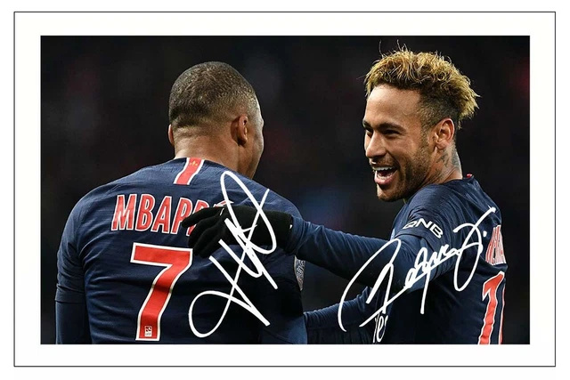 KYLLIAN MBAPPE SIGNED A4 Autograph Photo Print Kylian Paris Saint ...