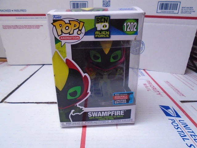 FUNKO POP! ANIMATION Ben 10 Alien Force Swapfire #1202 New Damaged Box ...