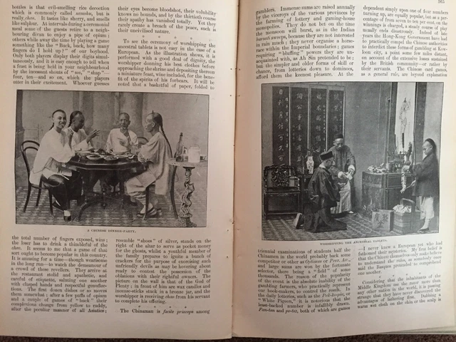 CHINA HISTORY CHINESE Cangue Rickshaw Opium Den Rare Old Victorian ...