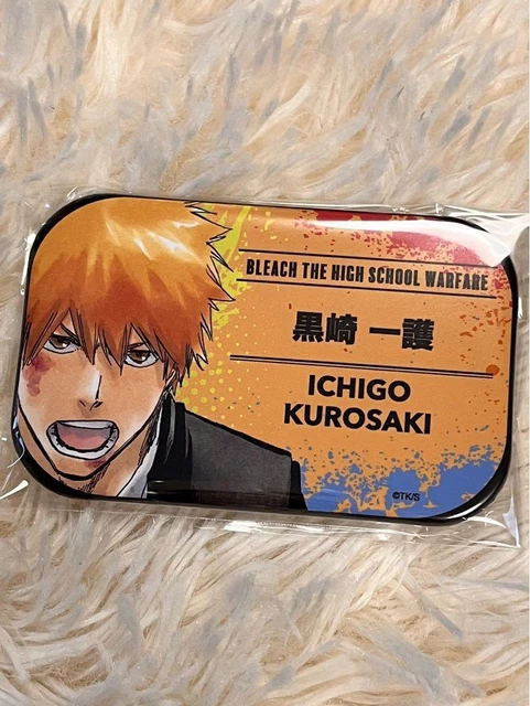 BLEACH ORIGINAL NAME Tag Can Badge Ichigo Kurosaki Collaboration Cafe ...