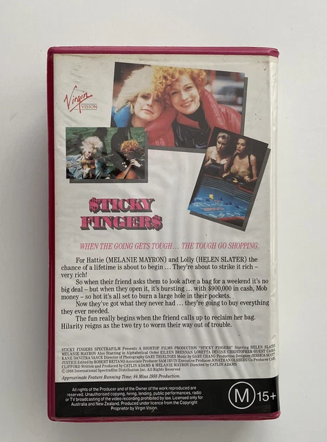 STICKY FINGERS [VHS] Virgin Vision Ex-Rental Clamshell Video Tape 1988 ...