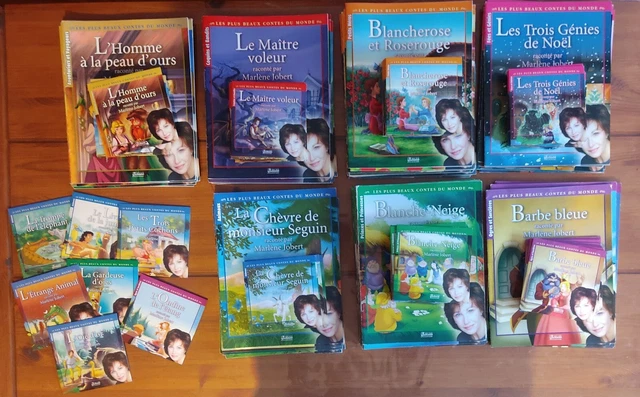 LOT 89 CD - Les plus beaux contes du Monde - Marlène Jobert + 82 Livres ...