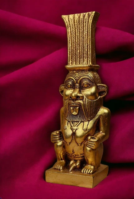 RARE ANCIENT EGYPTIAN statue of god Bes god protector of households ...