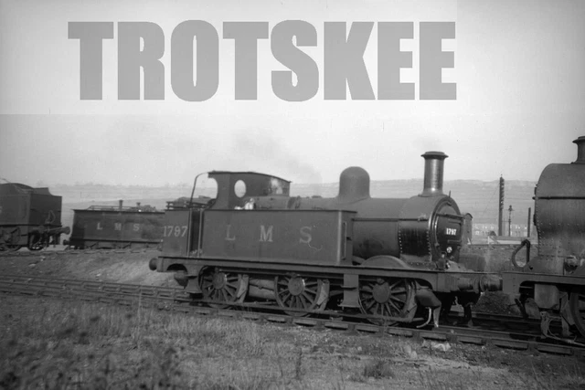 LARGER NEGATIVE LMS London Midland & Scottish Steam Loco 1797 Canklow ...