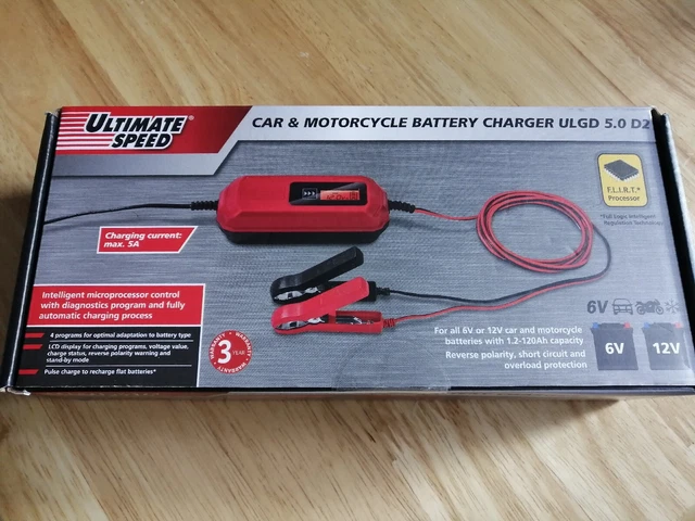 ULTIMATE SPEED 6V 12V Car & Motorcycle Battery Charger (BRAND NEW IN ...