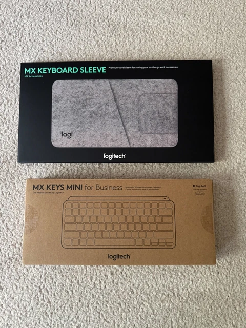 LOGITECH MX KEYS Mini for Business Wireless Keyboard (Graphite) w/ Logi ...