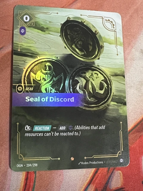 RIFTBOUND TCG LEAGUE Of Legends Origins Epic Seal of Insight 120/298 NM ...