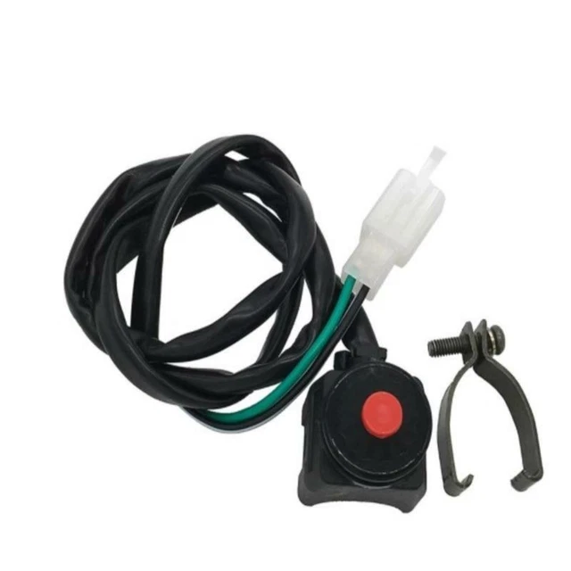 MOTORCYCLE KILL SWITCH Red Push Button Horn Starter Dirt Bike For 22mm ...