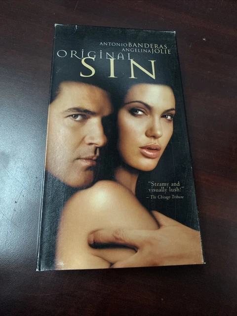 ORIGINAL SIN VHS VCR Video Tape Used Movie Angelina Jolie Antonio ...