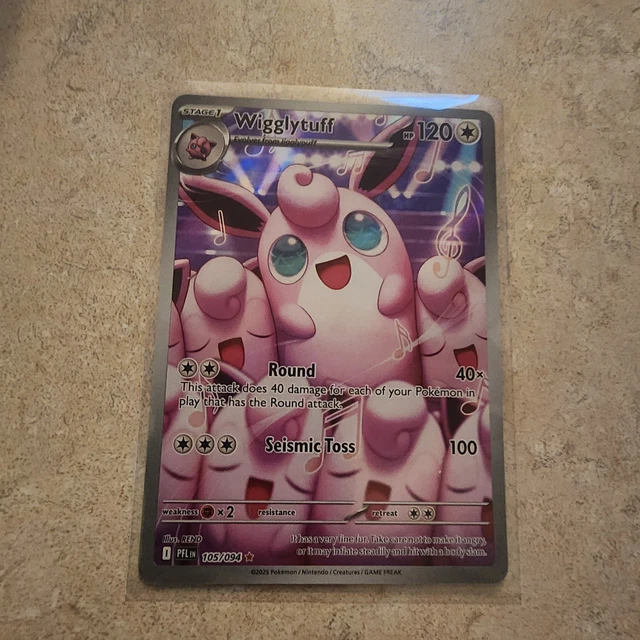 WIGGLYTUFF POKÉMON CARD Phantasmal Flames 105/94 Mega Evolutions £6.28 ...