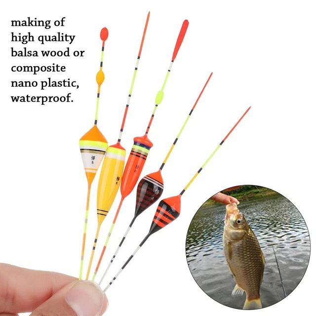 FLUCTUATE INDICATOR FLOATS Bobbers Light Stick Floats Ice Fishing Lure ...