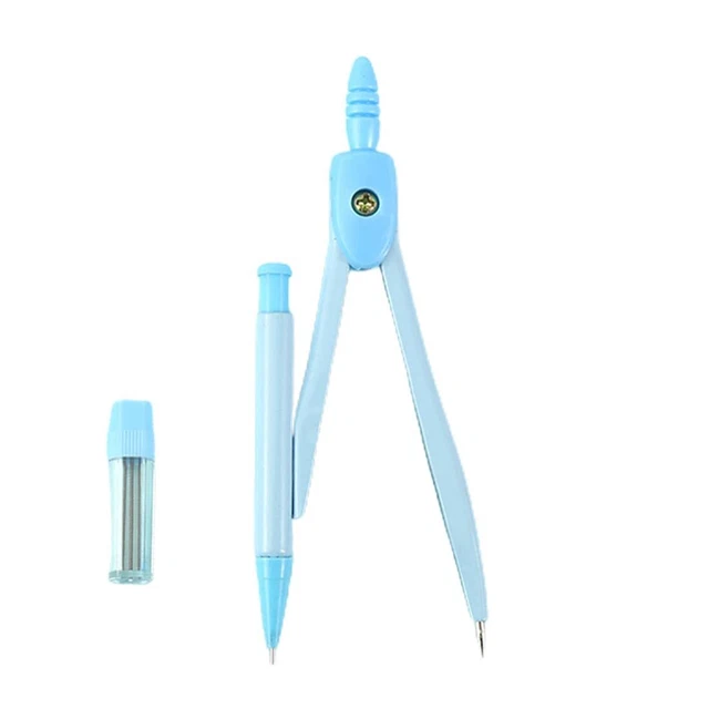 1 PIÈCE COMPAS avec Crayon Mécanique Compas scolaire de précision ...