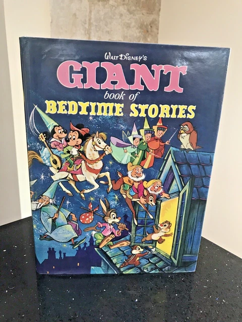 VINTAGE WALT DISNEY'S GIANT book of BEDTIME STORIES ~ Hardcover with ...