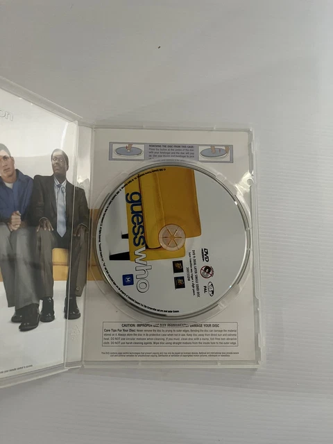 GUESS WHO (DVD, 2005) Ashton Kutcher, Bernie Mac, Zoe Saldana - Romance ...