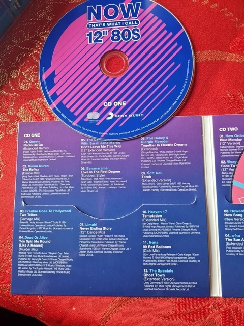 Now Thats What I Call 12 80s By Various Artists Cd 2021 Lot De 4