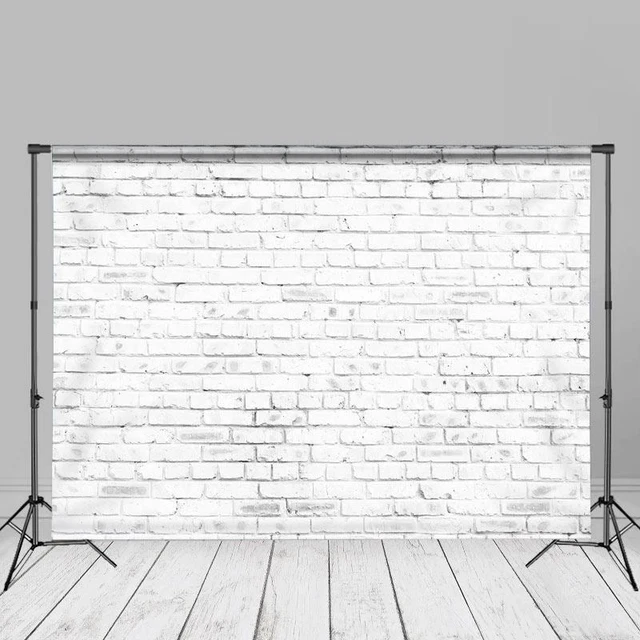 PURE WHITE STYLE Brick Wall Photography Cloth Backdrop $36.01 - PicClick AU