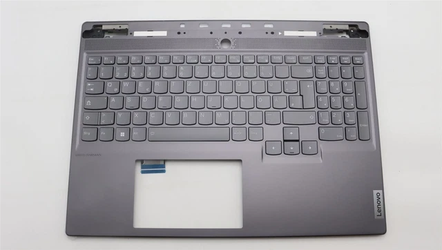 LENOVO LEGION S7 16IRH8 Palmrest Cover Keyboard German Grey Backlit ...