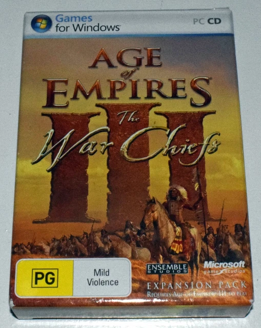 AGE OF EMPIRES III 3 The WarChiefs PC Game Expansion Complete in Box ...