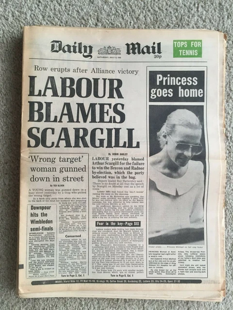 DAILY MAIL NEWSPAPER 6th July 1985 Brian Harris Dr Evil Eyes EUR 18,88 ...