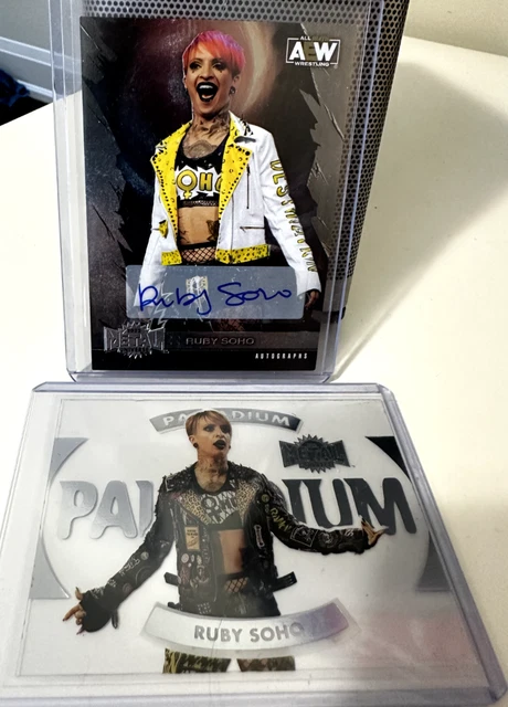 2022 SKYBOX METAL Universe AEW All Elite Wrestling Ruby Soho Auto #33 ...