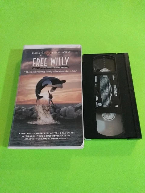 FREE WILLY (VHS, 1993, Standard Version, Clamshell)-076 $8.99 - PicClick CA