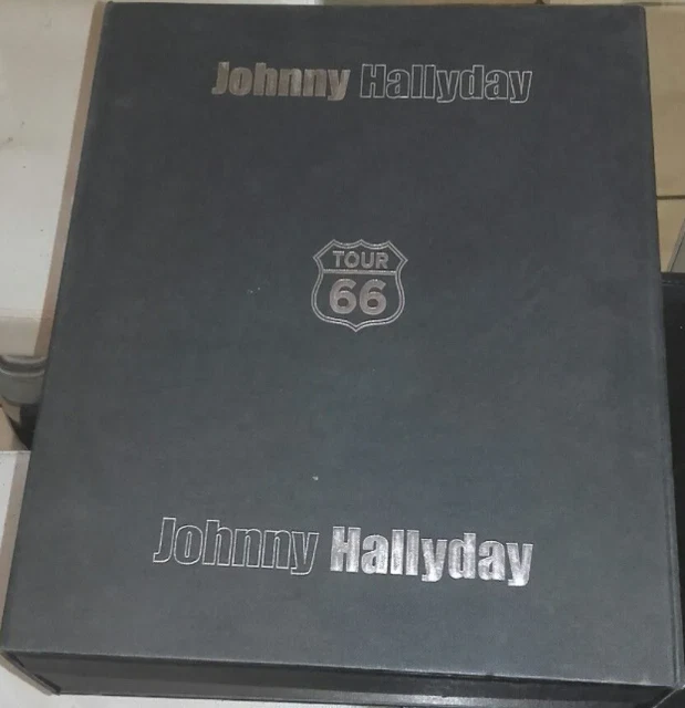 COFFRET TOUR 66 Johnny Hallyday - coffret dvd + livre +cartes postales ...
