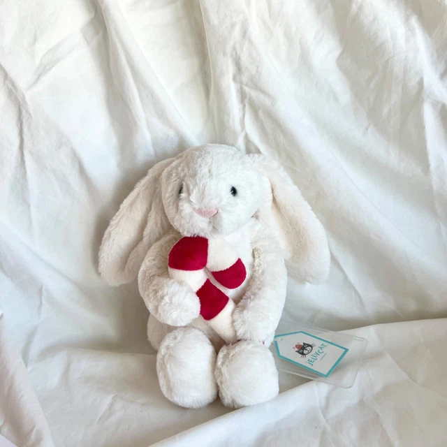 JELLYCAT BUNNY WITH Candy Cane Brand New with Tags Genuine Retired £44. ...