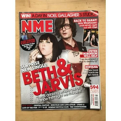 JARVIS COCKER/ BETH Ditto Nme Magazine Feb 23 2008 Jarvis Cocker + Beth ...