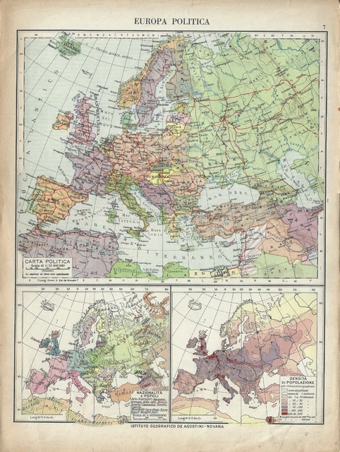 ANTIQUE MAP EUROPE early WWII 1940 Antique map £23.98 - PicClick UK