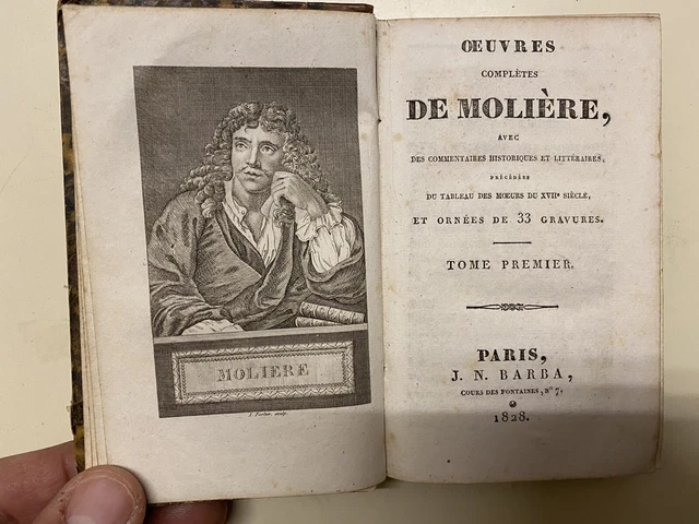 OEUVRES DE MOLIÈRE 1828 Tome 1 Chez Barba EUR 21,19 - PicClick FR