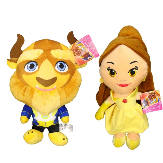 DISNEY PRINCESS BEAUTY & The Beast Soft Toy - 14" 36cm Belle & 12" 30cm ...