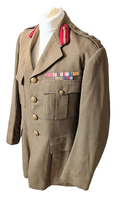 ORIGINAL WW2 ROYAL Engineers Colonel's Uniform Service Jacket OBE MC ...