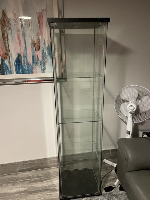 IKEA DETOLF GLASS Display Cabinet. Excellent Condition £47.50 - PicClick UK