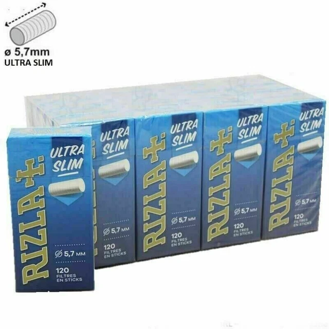 RIZLA FILTRI ULTRA Slim Size 5,7 mm Filtes Pack Tip 20 Packs 1 Full Box ...