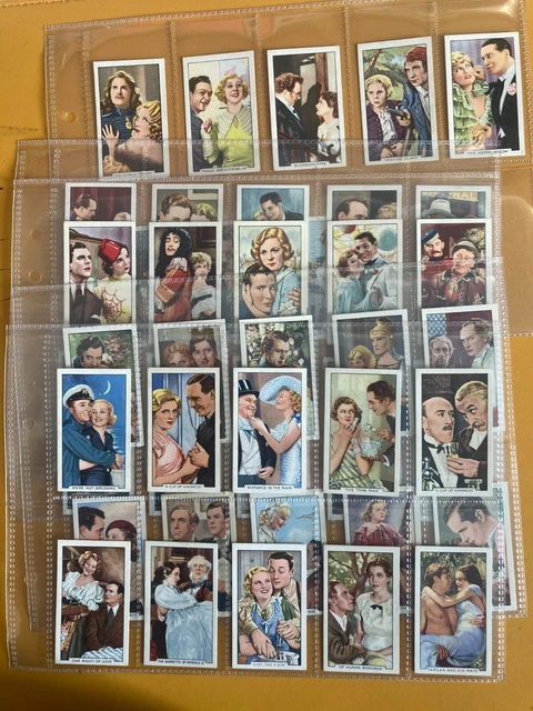 CIGARETTE CARDS SHOTS from famous films full set 1935 EUR 3,27 ...