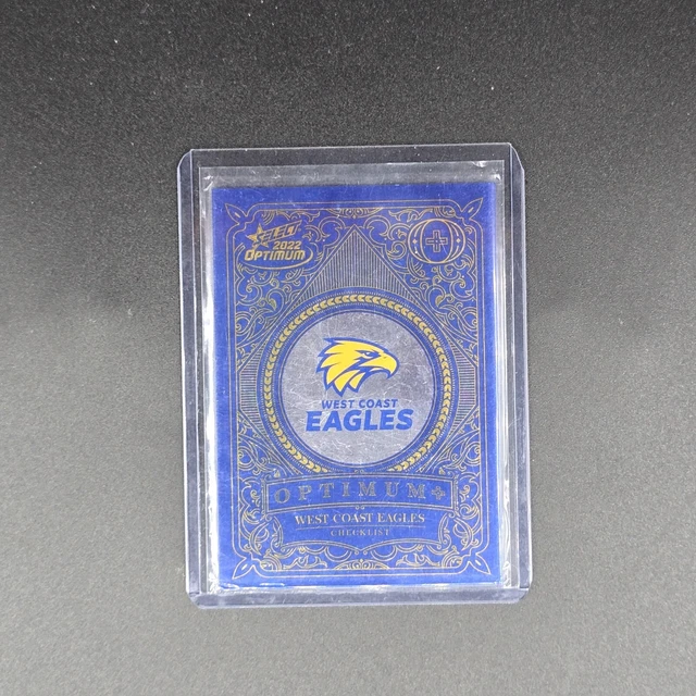 2022 AFL SELECT OPTIMUM PLUS West Coast Eagles Logo Checklist Header ...