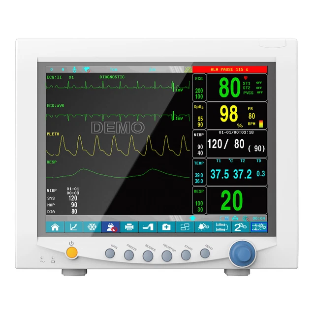 VITAL SIGN MONITOR Patient Monitor ICU Multi-parameter 12.1'' Touch ...