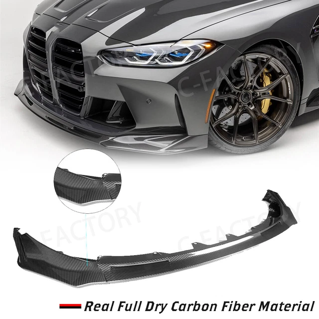 CSL STYLE REAL Carbon Fiber Front Bumper Lip For 2021-2024 BMW G80 M3 G82 G83 M4 EUR 324,81 ...