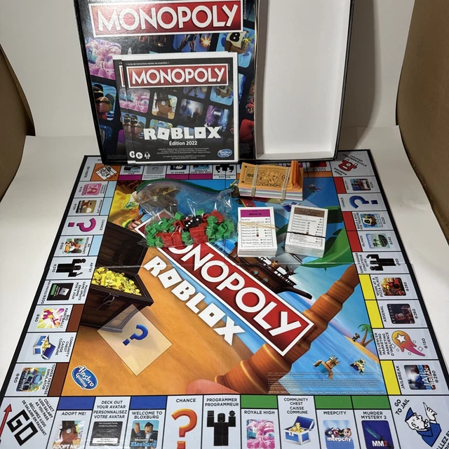 MONOPOLY : ROBLOX 2022 Edition Board Game - Complete| Hasbro) $45.00 ...