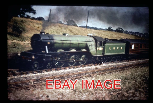 ORIGINAL 35MM SLIDE LNER CLASS A3 LOCO NO 4480 ENTERPRISE BR 60111 £2. ...