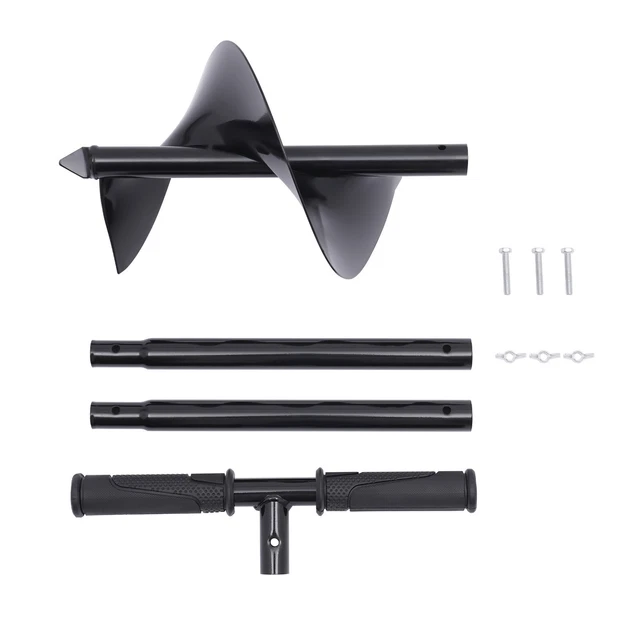 7& MANUAL FENCE Post Hole Auger Hand Drill Earth Auger Post Hole Digger ...