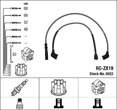 ZÜNDKABEL SATZ ZÜNDLEITUNG Kabel NGK 9922 für Mazda 323 S IV BG 89-96 EUR 48,93 - PicClick DE